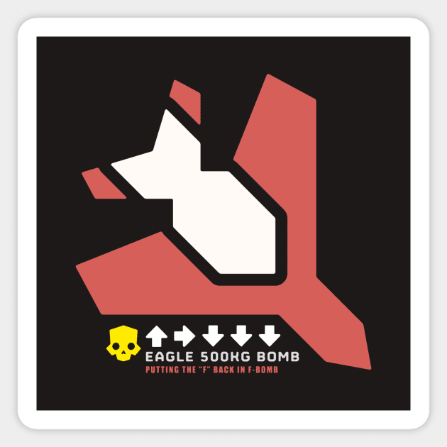 HD2 Stratagem - Eagle 500kg Bomb - Helldivers 2 - Sticker | TeePublic